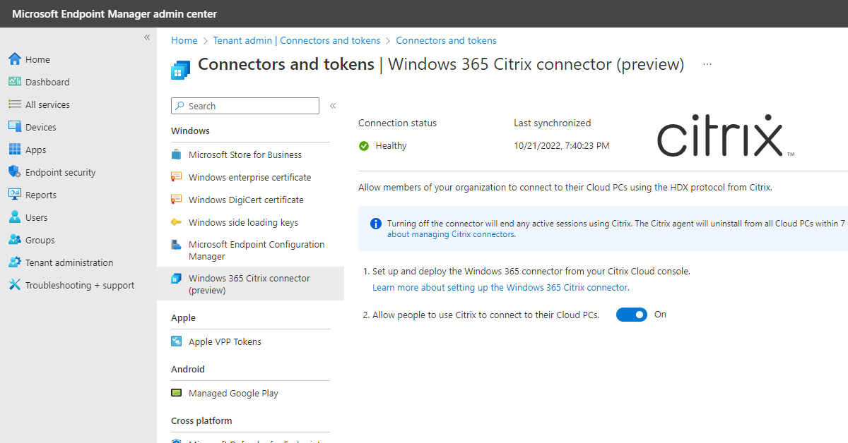 Windows 365 and Citrix better together